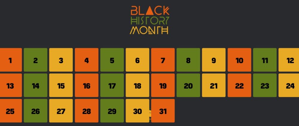 Black History Month Advent Calendar – Preston Black History Group